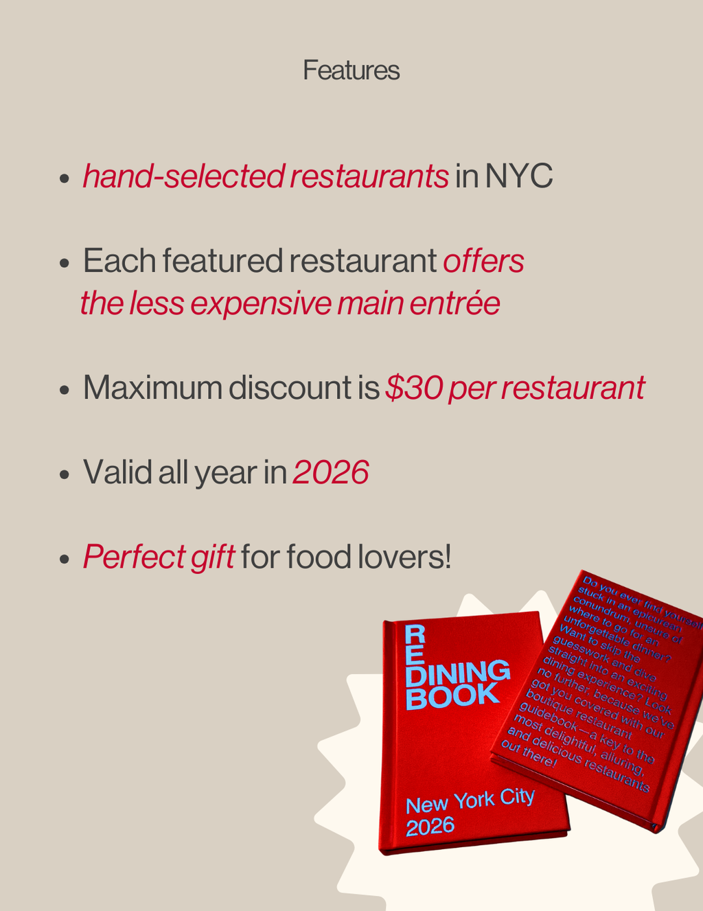 RED DINING BOOK