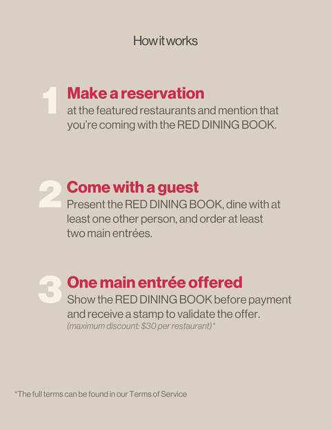 RED DINING BOOK